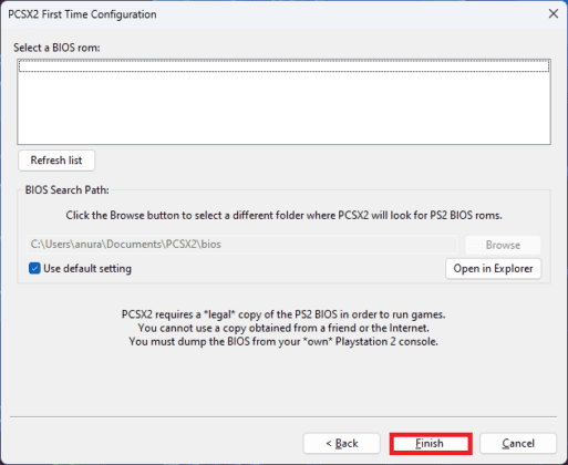 Descarga del BIOS de PS2 PCSX2: Configuración del BIOS de Sony ...