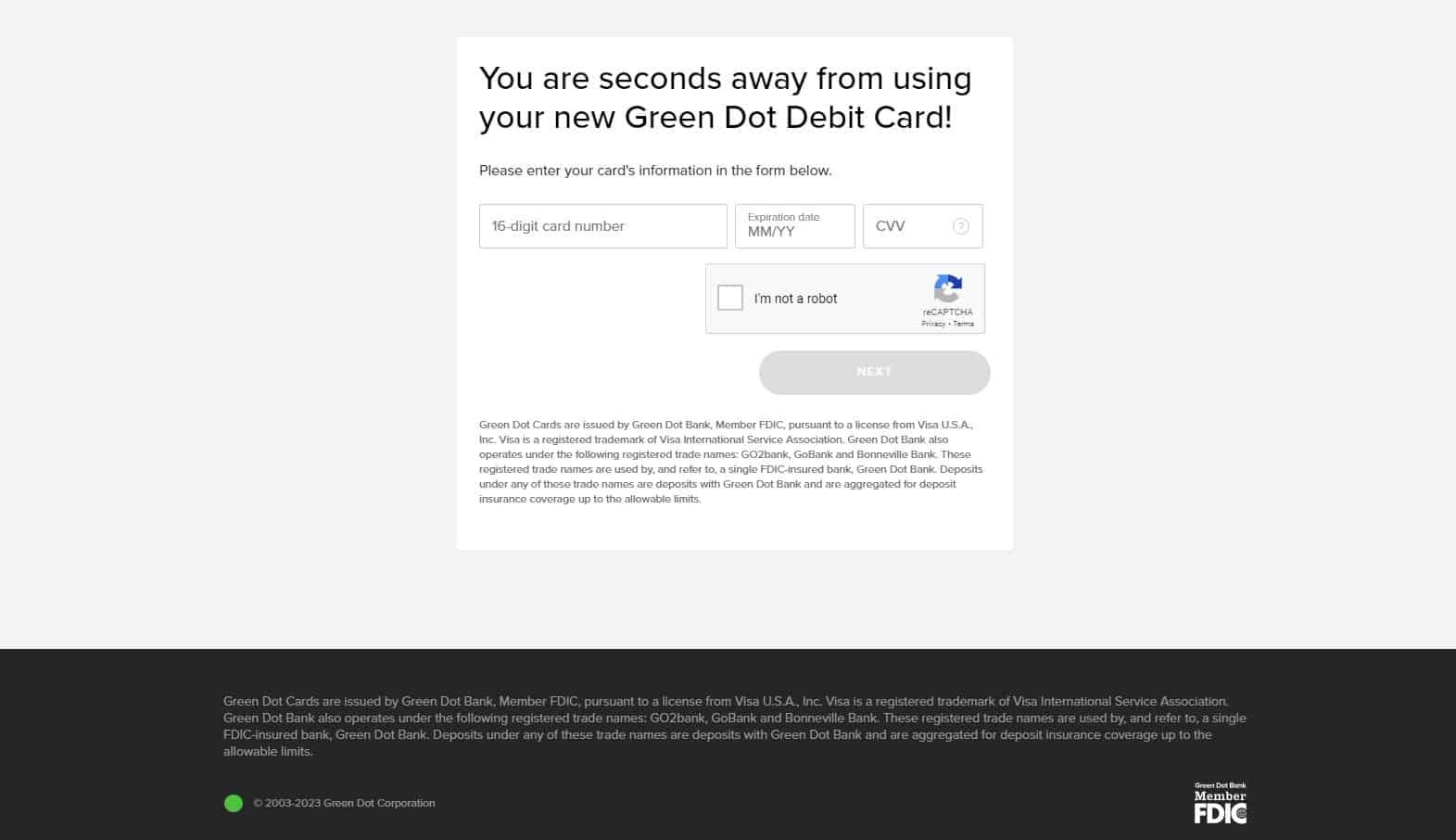 Active el número de tarjeta Greendot en Greendot.com Iniciar sesión 2025