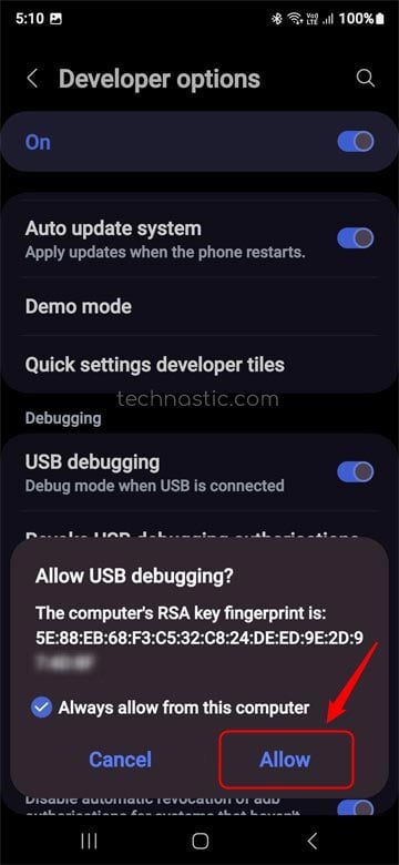 Cómo arreglar el error del dispositivo ADB Error no autorizado en Android - Tiempo de Frikis
