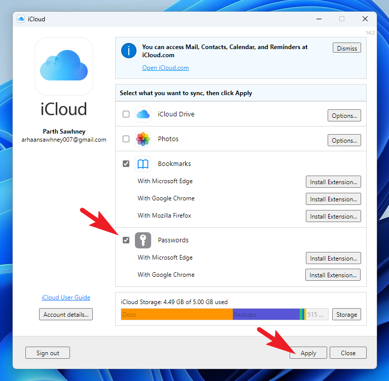 Cómo usar contraseñas de iCloud en Windows 11 - Tiempo de Frikis