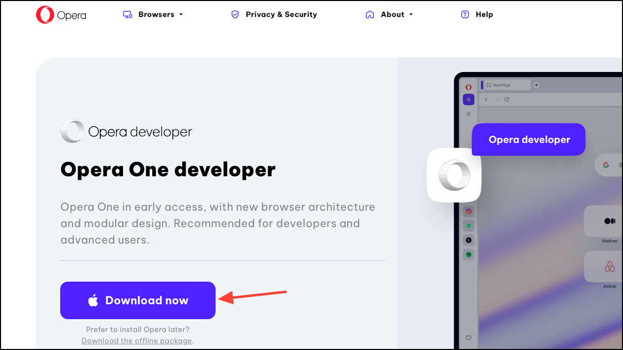 Cómo utilizar modelos de IA locales en Opera One Developer
