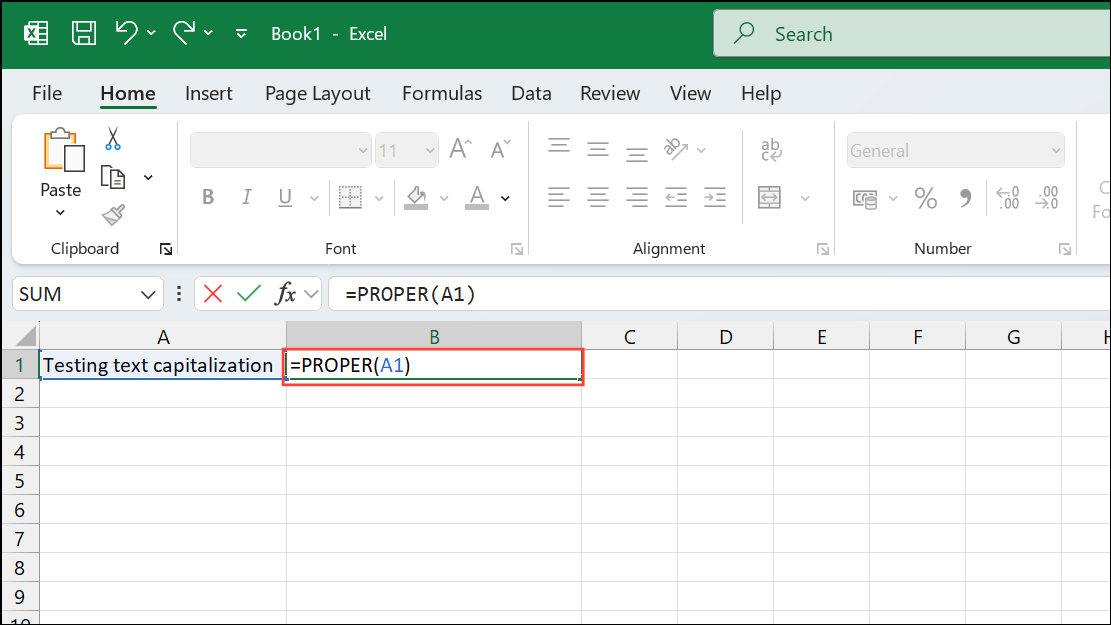 Cómo capitalizar la primera letra de una cadena de texto en Excel