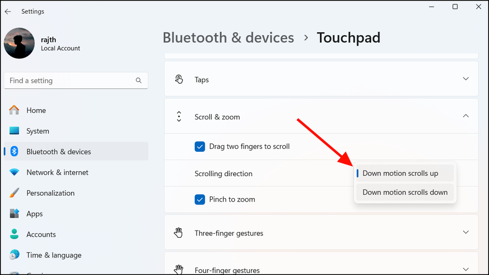 Cómo cambiar o invertir la dirección de desplazamiento del mouse en ...