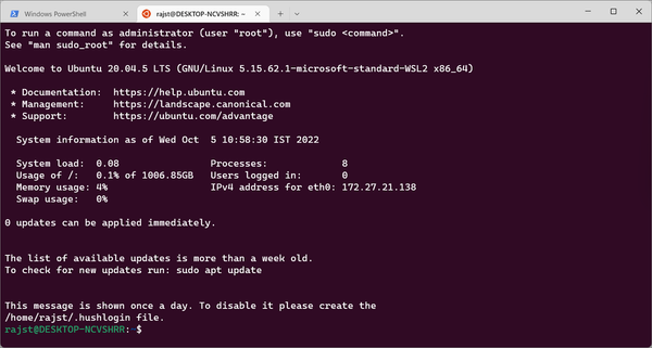 Cómo usar Linux Terminal en Windows 11