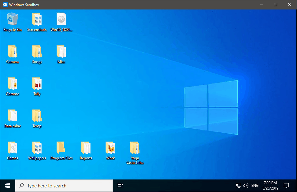 Cómo utilizar Windows Sandbox en Windows 10