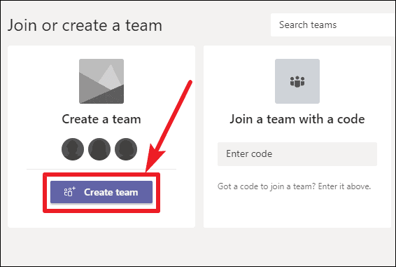 Cómo crear un equipo en Microsoft Teams