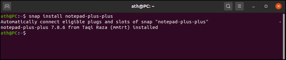 Cómo instalar Notepad ++ en Ubuntu 20.04 usando Snap
