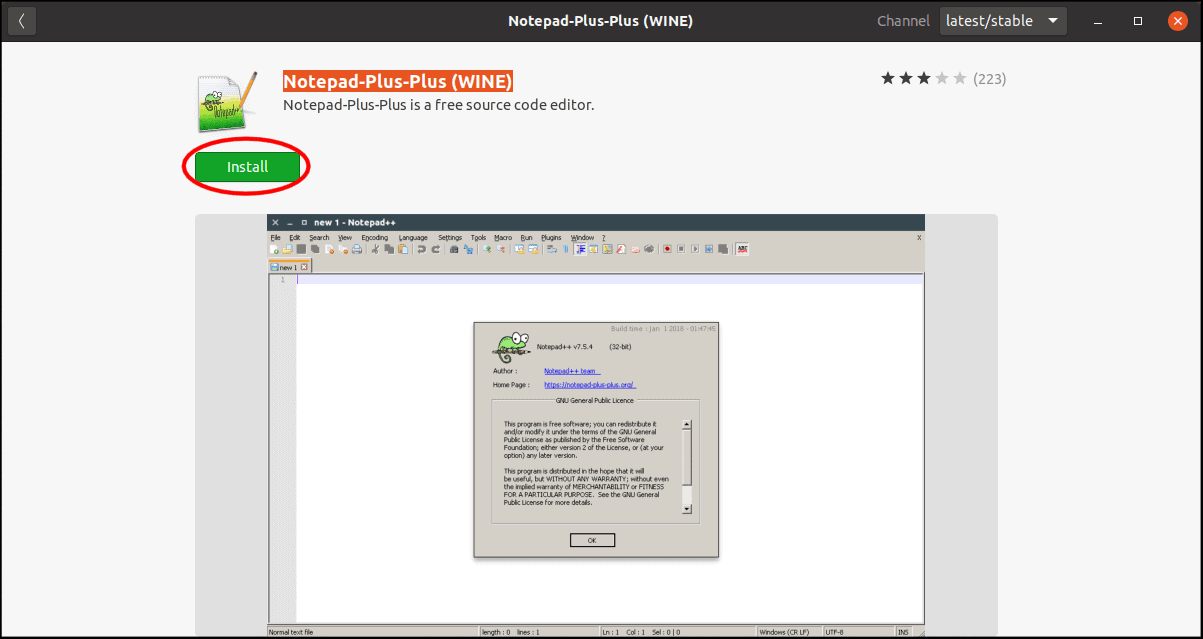 Cómo instalar Notepad ++ en Ubuntu 20.04 usando Snap
