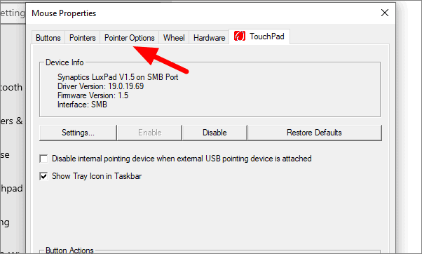 Cómo cambiar los DPI del mouse en Windows 10