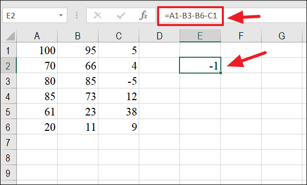 Cómo restar en Excel