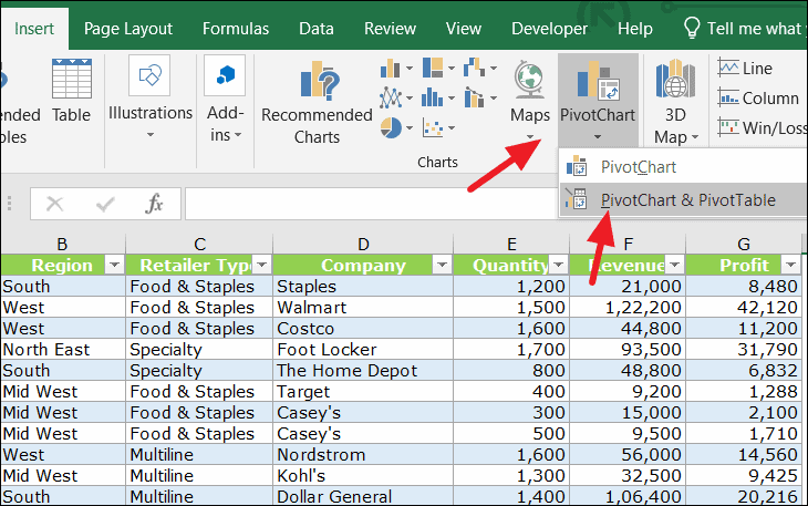 Cómo crear mesa de pivote en Excel