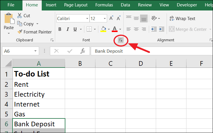 Cómo tachar en Excel