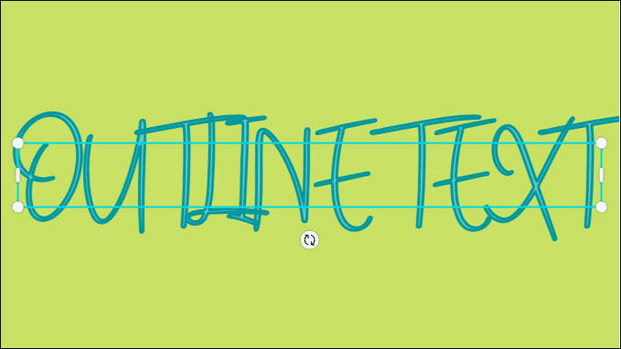 Cómo delinear el texto en Canva