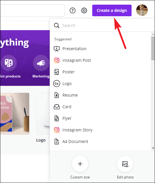 Cómo delinear el texto en Canva