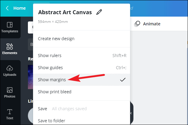 Cómo usar márgenes en Canva
