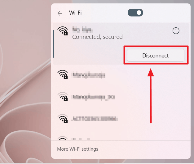 Cómo conectarse a una red WiFi en Windows 11