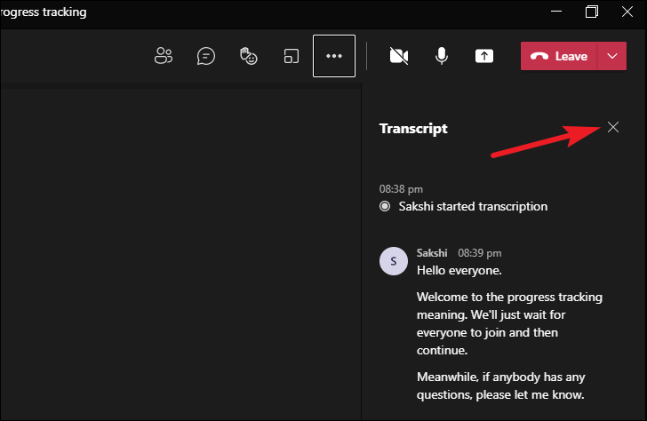 Cómo habilitar la transcripción en equipos de Microsoft
