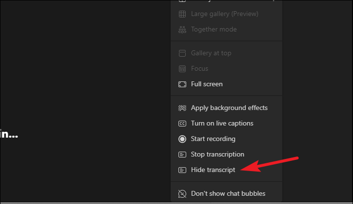Cómo habilitar la transcripción en equipos de Microsoft