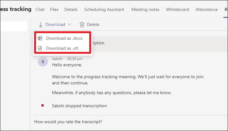 Cómo habilitar la transcripción en equipos de Microsoft