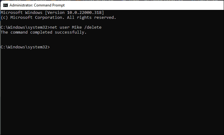 Cómo utilizar el comando de usuario de red en Windows 11