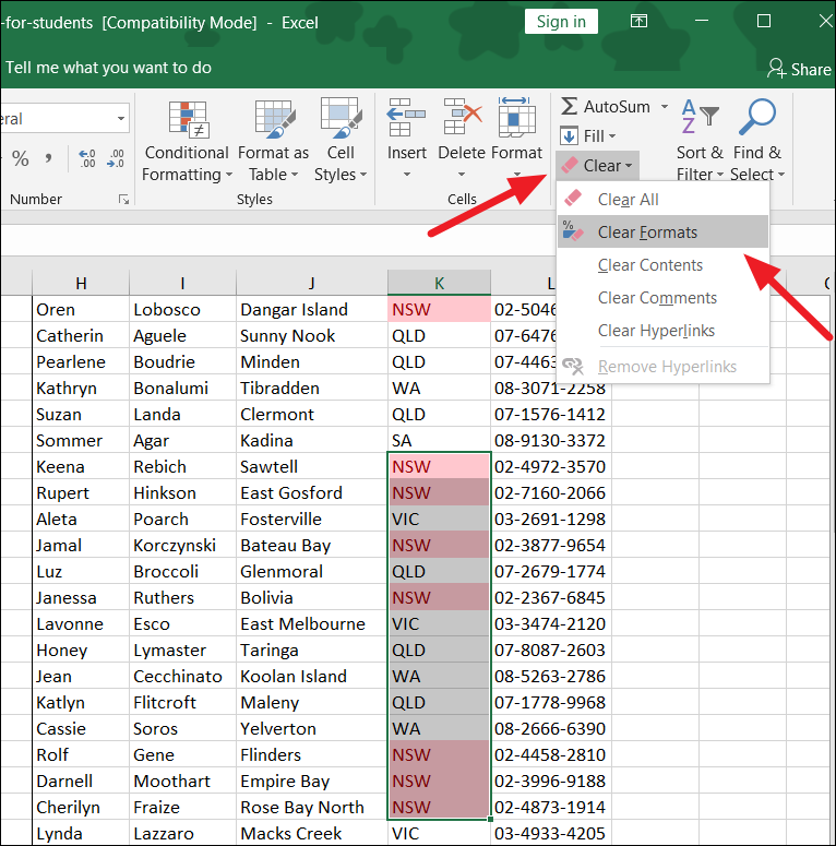 Cómo borrar el formato en Excel