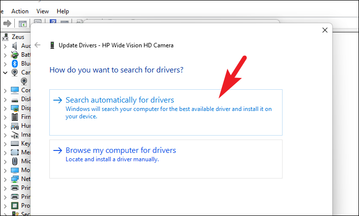 Cómo actualizar el controlador de la cámara en Windows 11