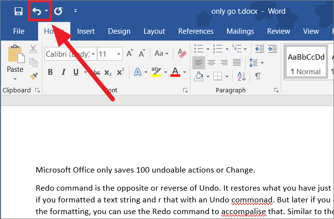 Cómo deshacer, rehacer o repetir en Microsoft Word