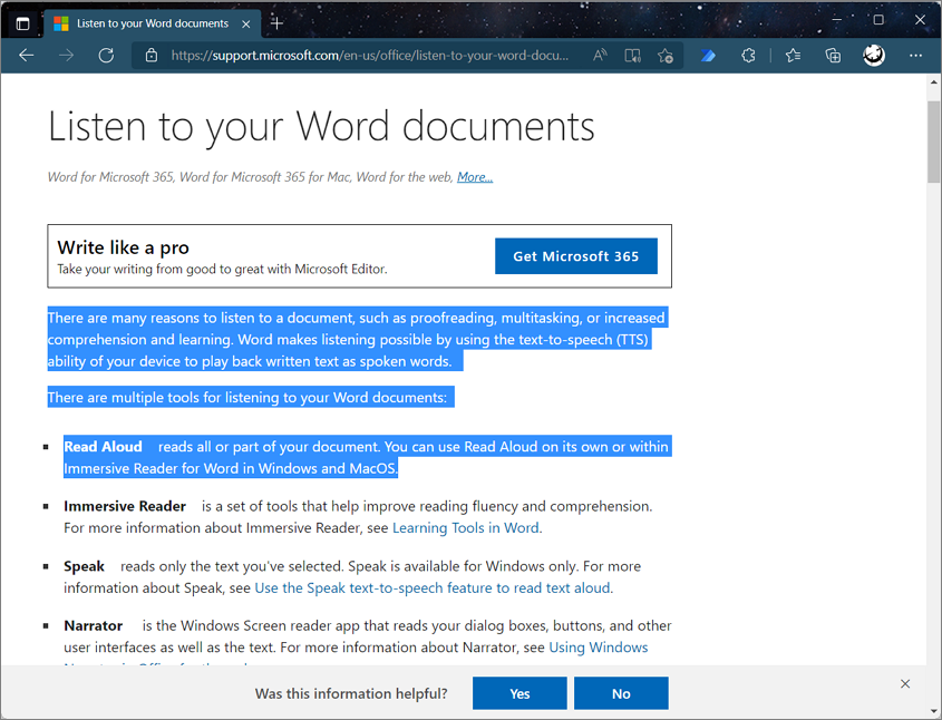 Cómo usar la función de Microsoft Word Leer en voz alta