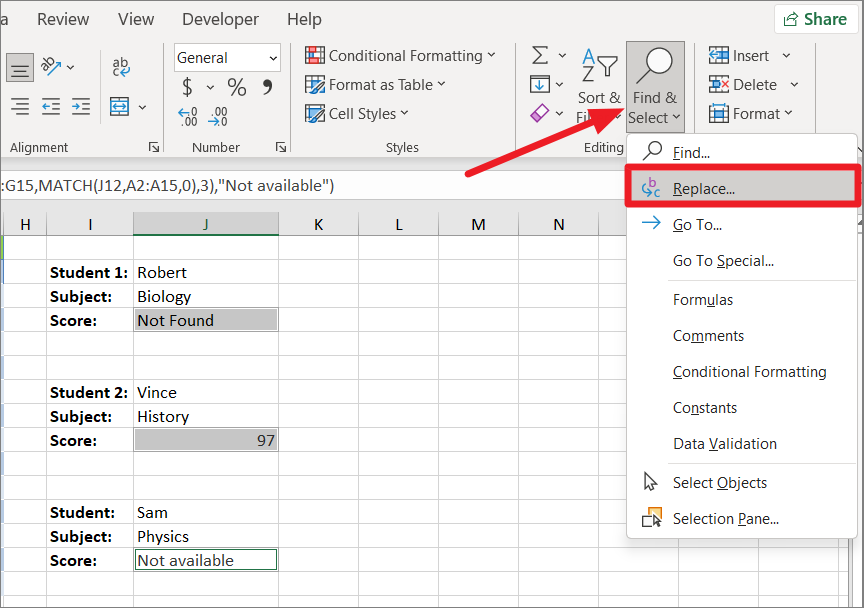 Cómo mostrar fórmulas de celda en Excel