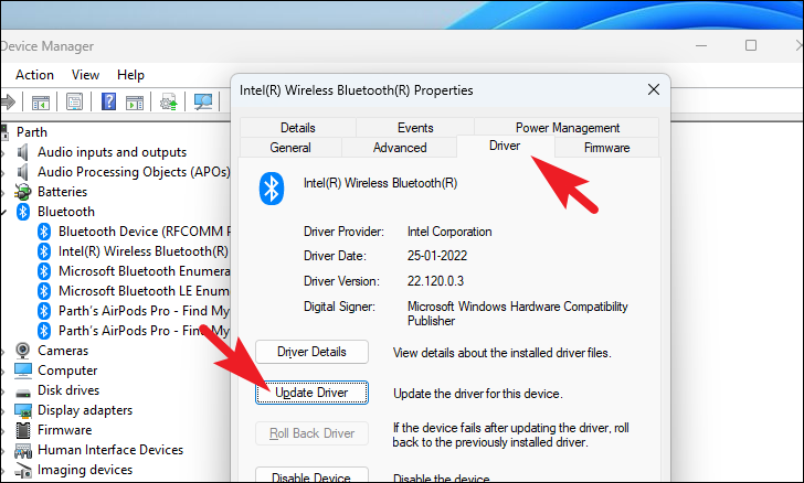 Cómo instalar o actualizar el controlador Intel Bluetooth para Windows 11