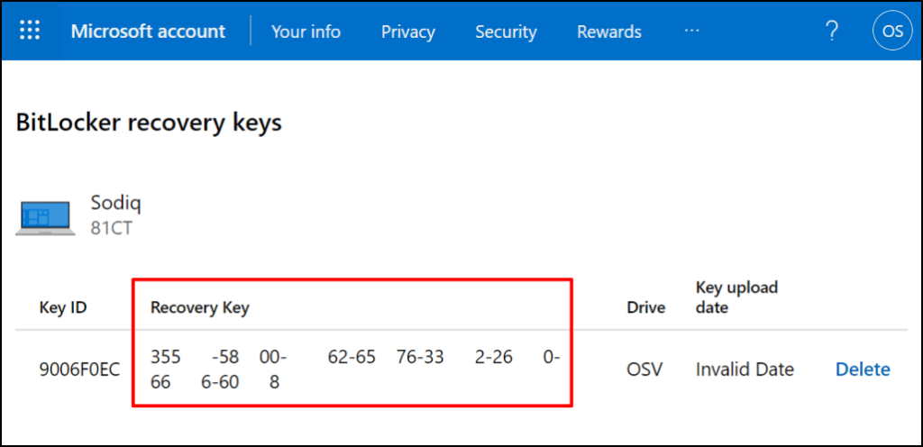 Cómo encontrar su clave de recuperación de Bitlocker en Windows