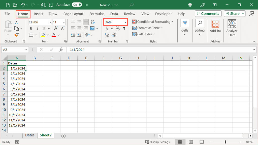 Cómo convertir fechas en números en Microsoft Excel
