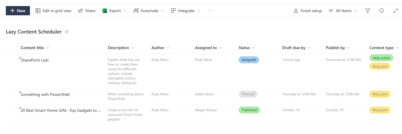 Explicación de las listas de SharePoint: cómo empezar - Tiempo de Frikis