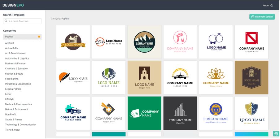 Cómo hacer un logotipo de aspecto profesional en línea gratis con DesigneVo