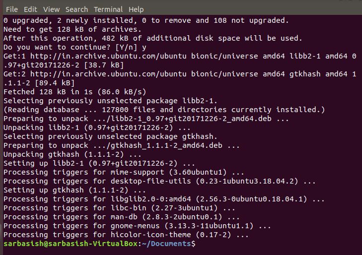 Cómo calcular la suma de comprobación de archivos en Linux, usando GtkHash, una utilidad GUI