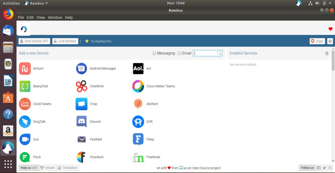 Cómo instalar Rambox en sistemas basados en Linux y por qué usarlo