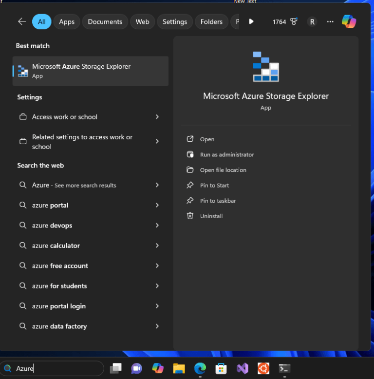 Cómo instalar Azure Storage Explorer usando Winget en Windows 11 o 10 ...