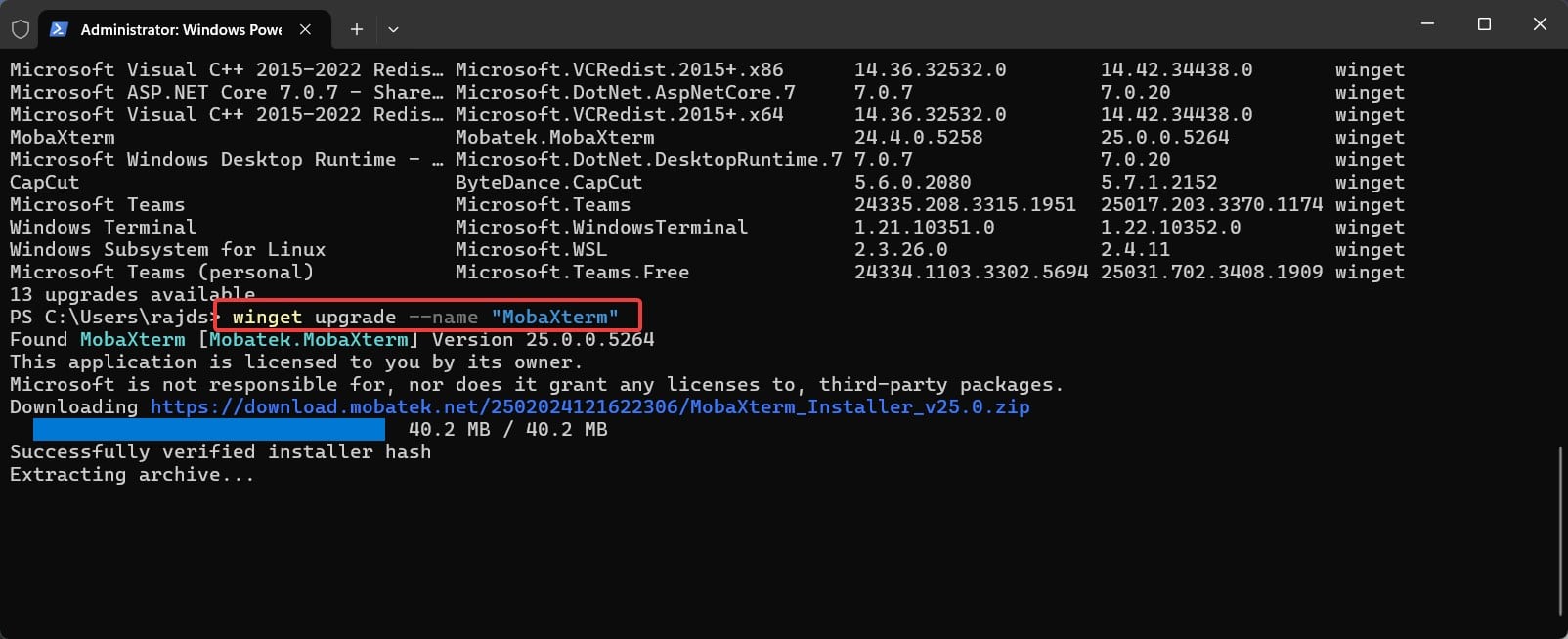 Actualice todas las aplicaciones de Windows 11 o 10 con un solo comando ...