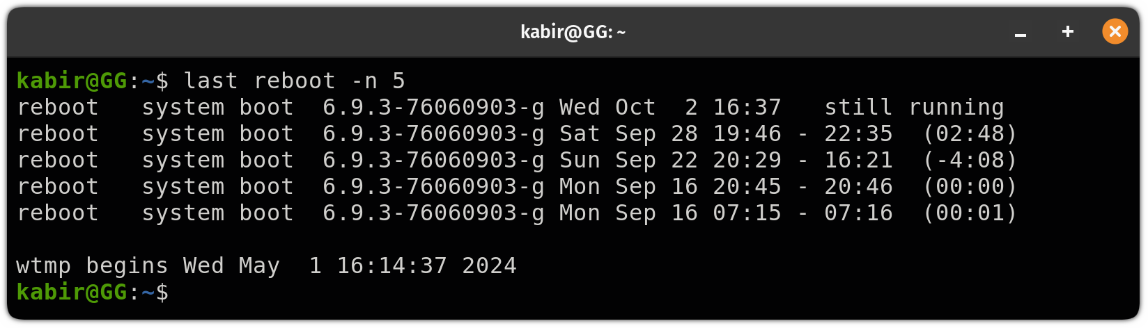 Cómo verificar cuándo se reinició por última vez un servidor de Linux ...