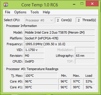 Core Temp: mide y monitorea la temperatura de la CPU en Windows 11/10 ...