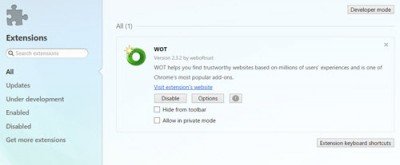 Agregar, eliminar o deshabilitar extensiones y complementos del navegador en Chrome, Firefox ...
