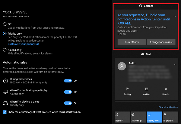 Cómo habilitar y configurar el enfoque Asistir en Windows 11/10 ...