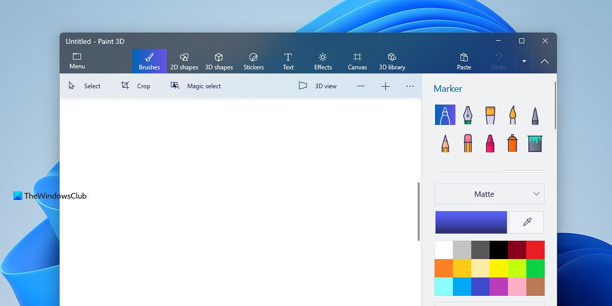 Cómo usar la aplicación Paint 3D para crear imágenes 3D en Windows 11/10