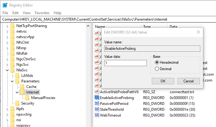 Cómo eliminar el error de redirección MSFTConnectTest en Windows 11/10 ...