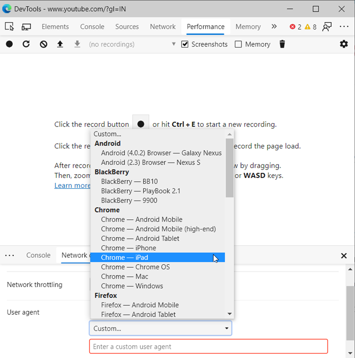 Cómo cambiar el agente de usuario y la geolocalización en Edge ...