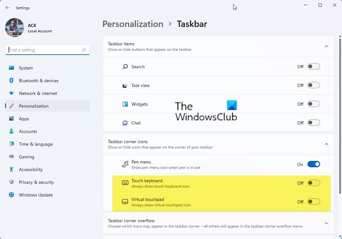 Cómo esconder o mostrar el panel táctil virtual en Windows 11 - Tiempo ...
