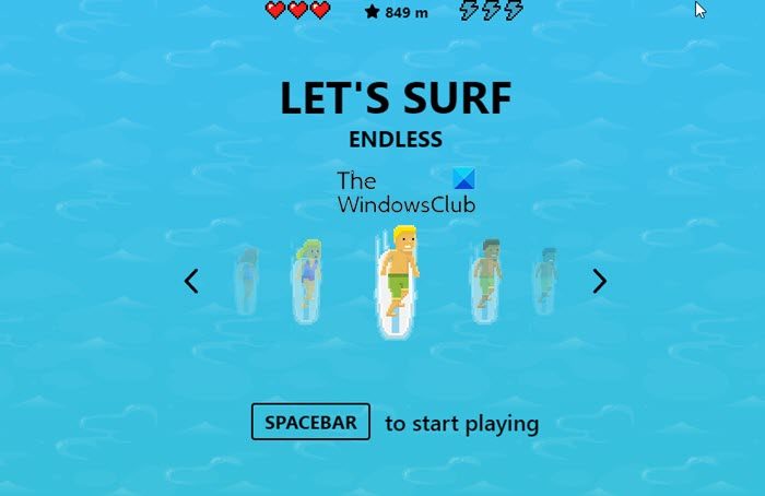 Cómo jugar el juego de surf en Microsoft Edge - Tiempo de Frikis