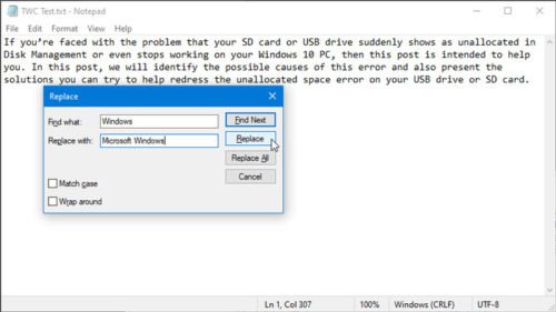 Cómo buscar y reemplazar texto en el Bloc de notas en Windows 11 ...