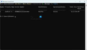 Enumere los discos duros mediante el símbolo del sistema y PowerShell ...