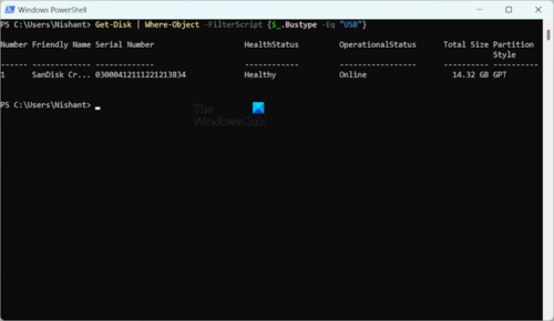 Enumere los discos duros mediante el símbolo del sistema y PowerShell ...